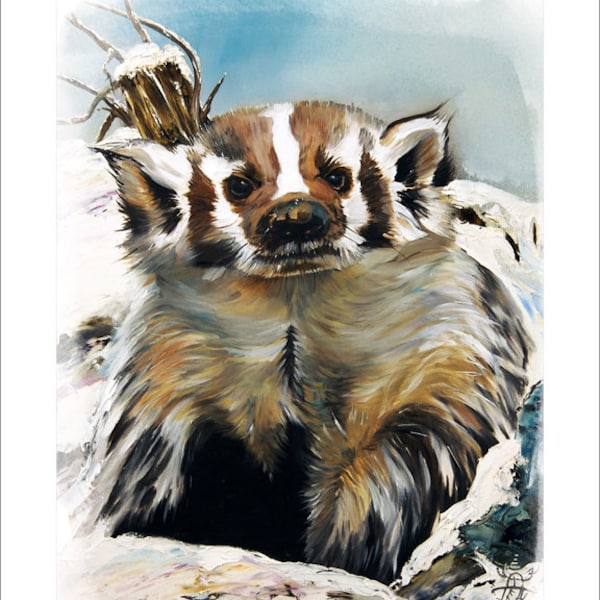 Badger Art - Etsy