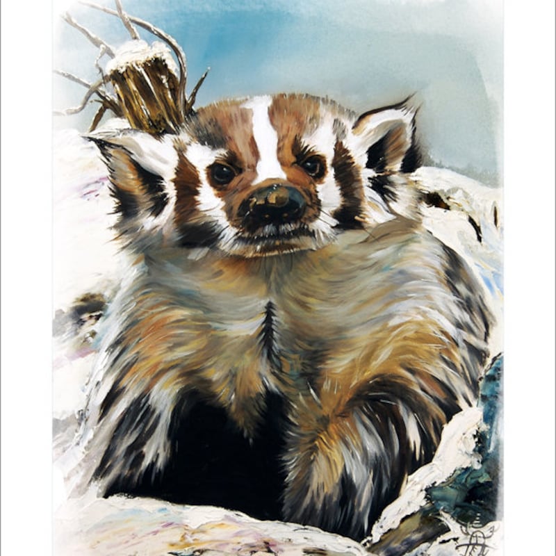 Badger Art - Etsy
