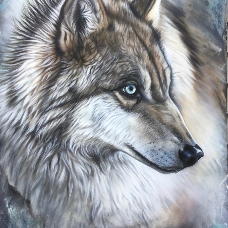 Wolf Paintings - Etsy