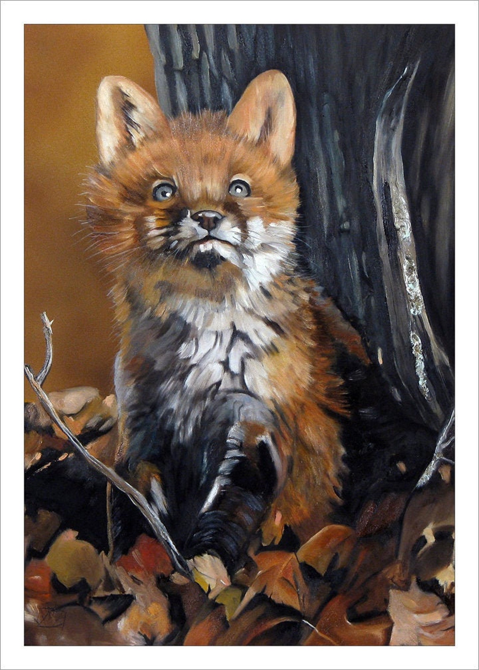 5 X 7 Little Fox Note Card Set dreamer 4 - Etsy