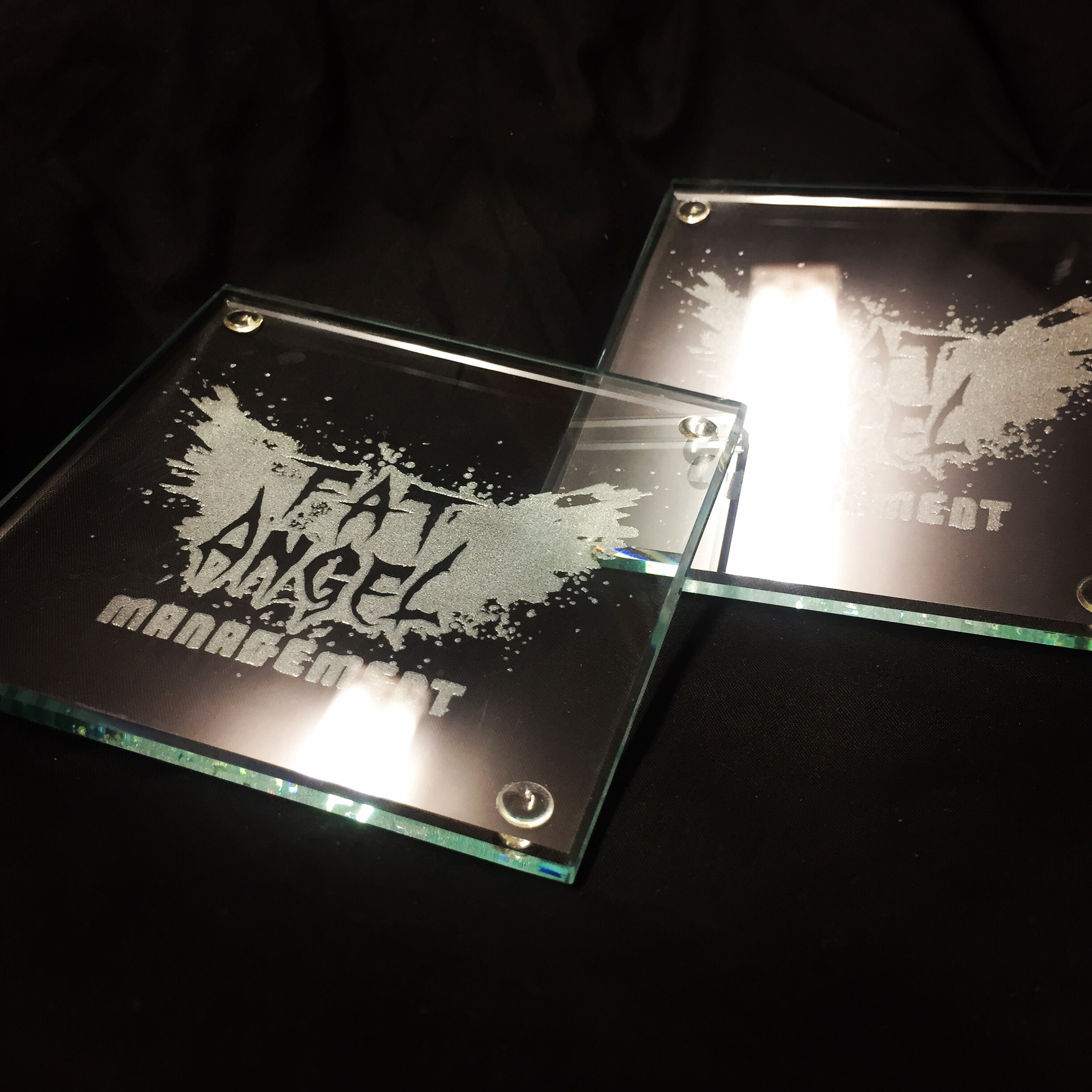 Custom Laser Engraved Glass Coasters - Etsy