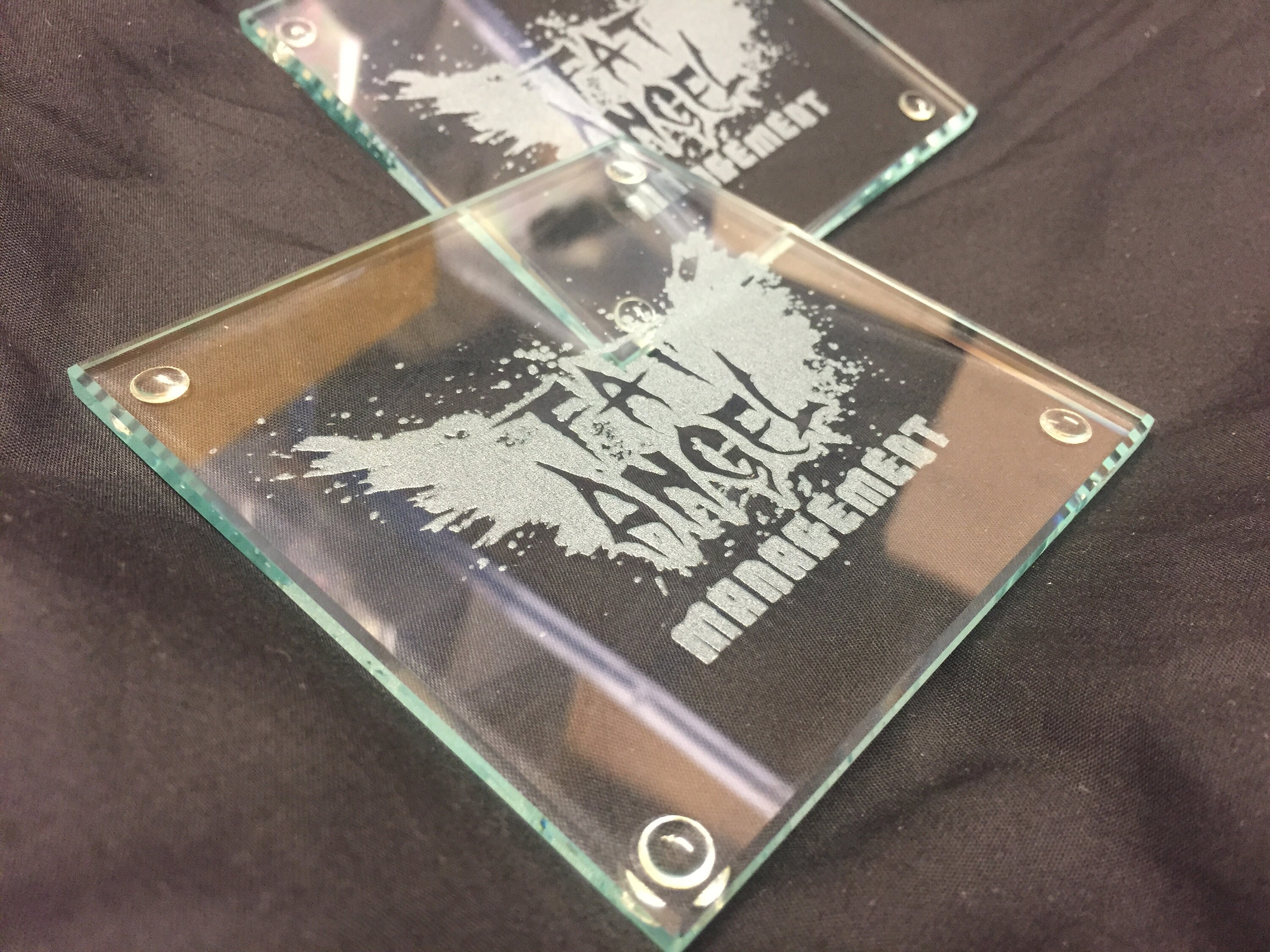 Custom Laser Engraved Glass Coasters - Etsy