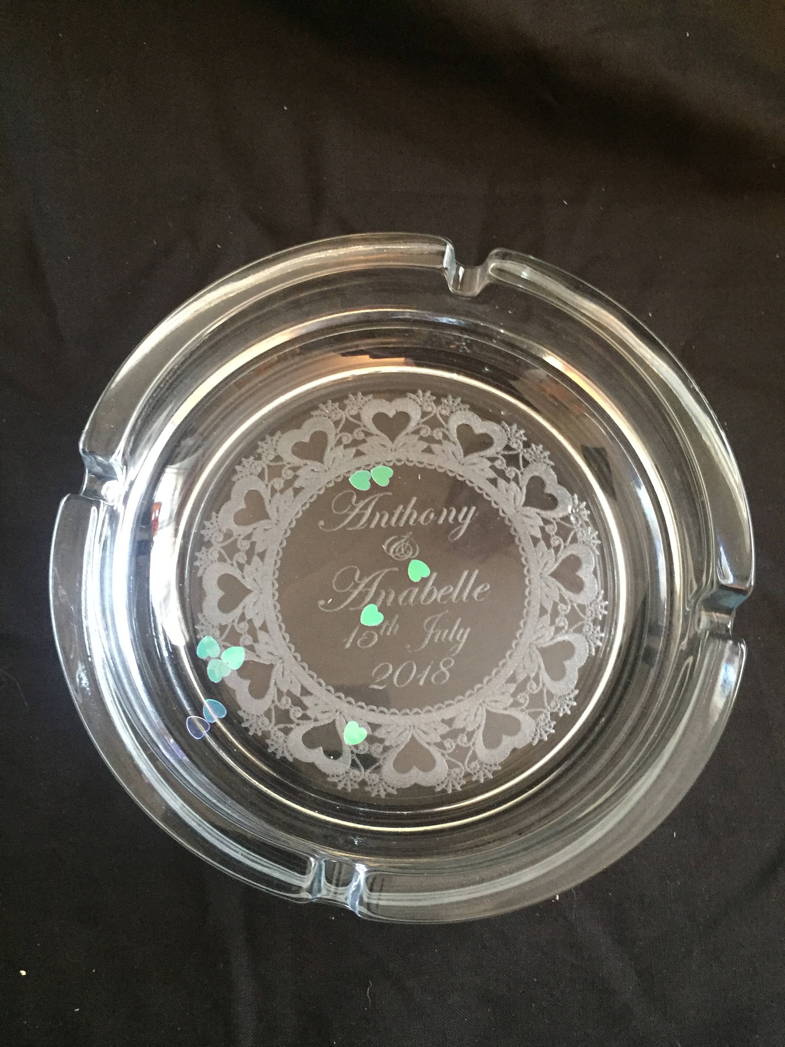 Ash Tray With Custom Personalised Laser Engraved Design and Text - Etsy