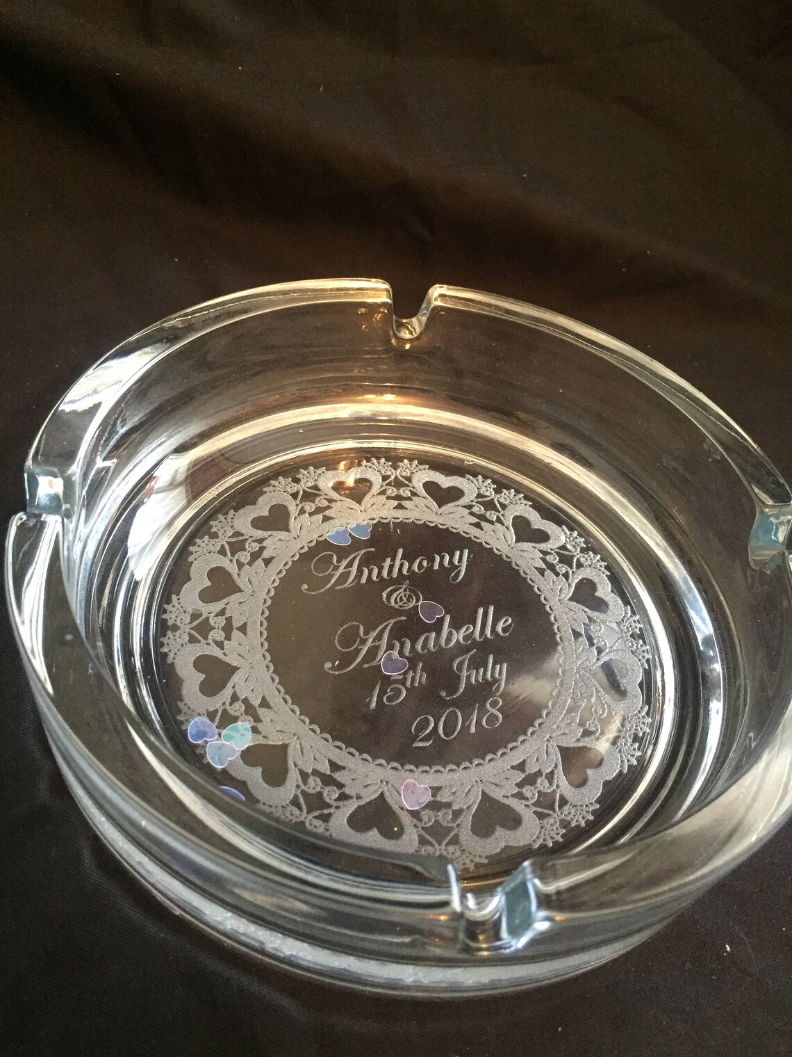 Ash Tray With Custom Personalised Laser Engraved Design and - Etsy