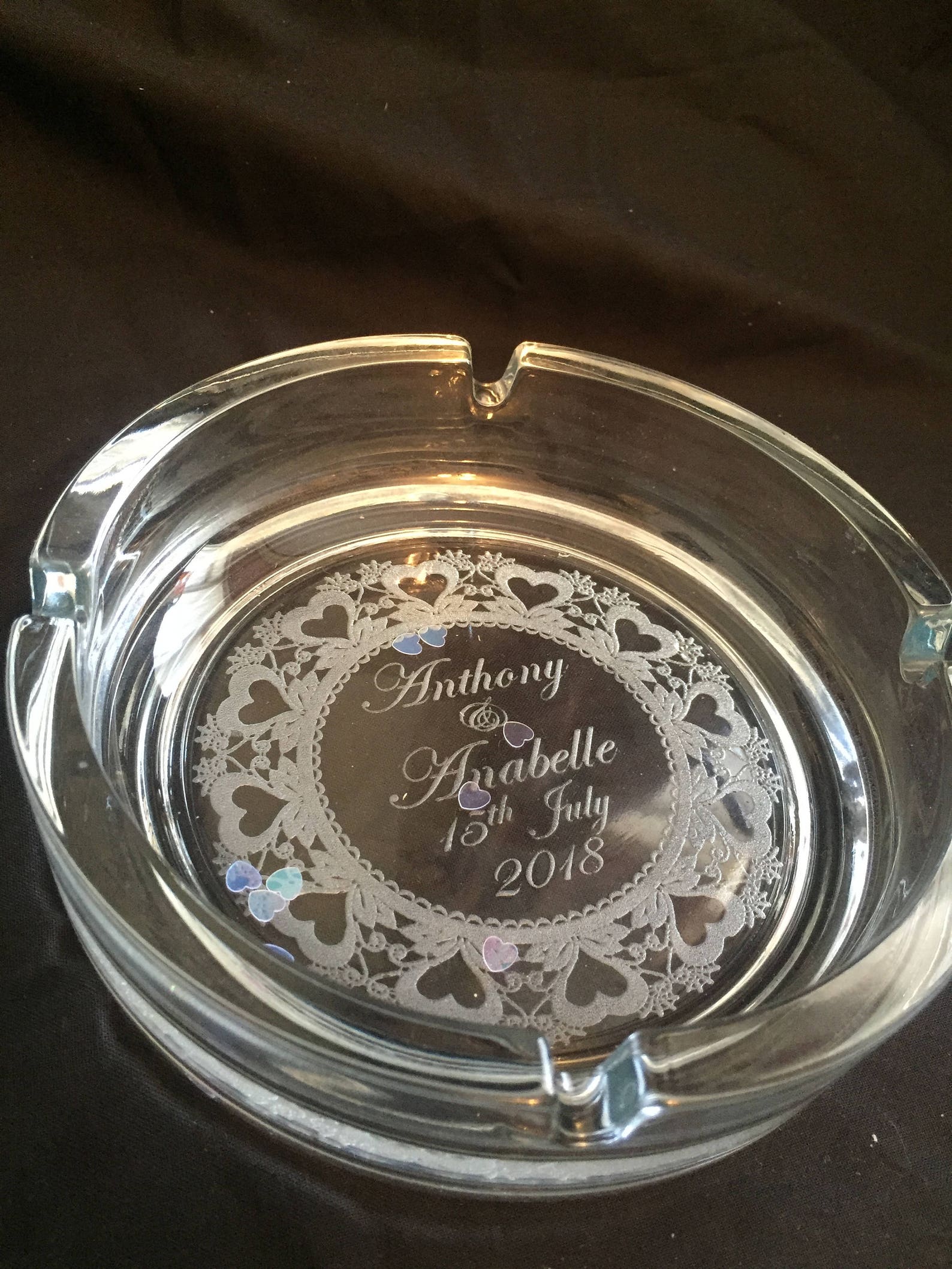 Ash Tray With Custom Personalised Laser Engraved Design and - Etsy