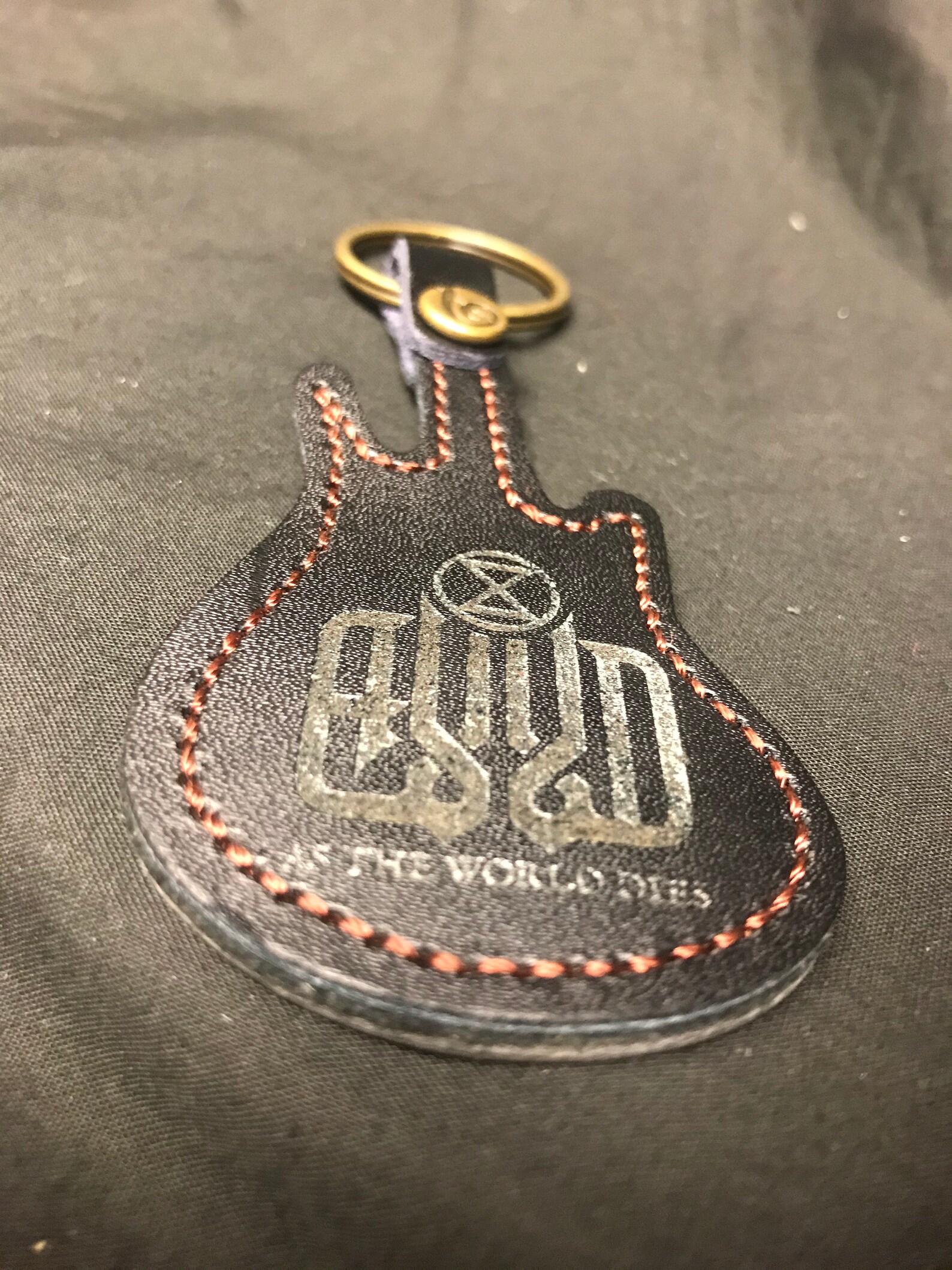 Custom Engraved Guitar Shapes Plectrum Holder Key Ring - Etsy