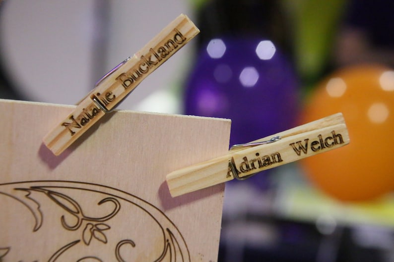 Custom Engraved Clothes Pegs Personalised - Etsy