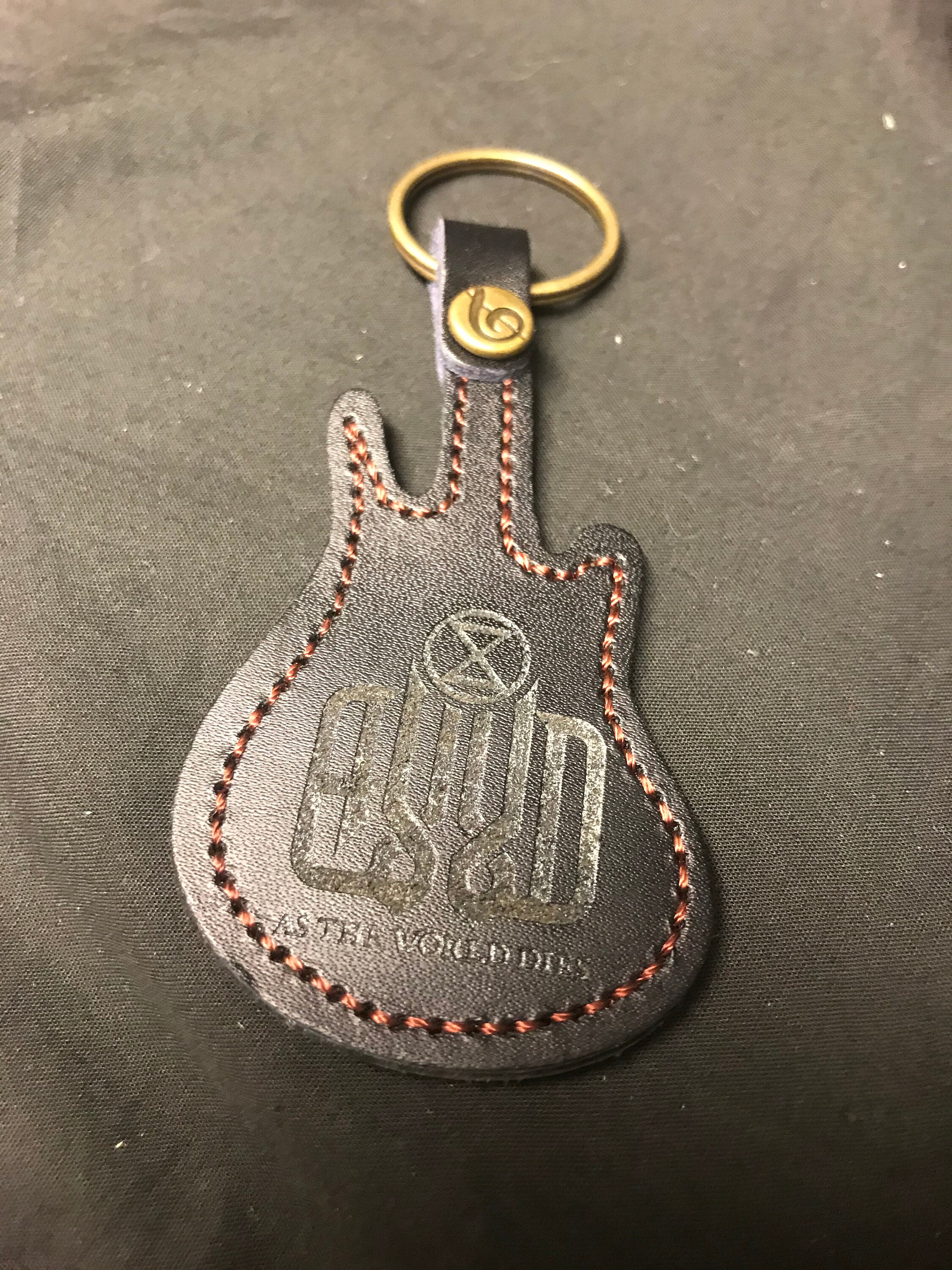 Custom Engraved Guitar Shapes Plectrum Holder Key Ring - Etsy