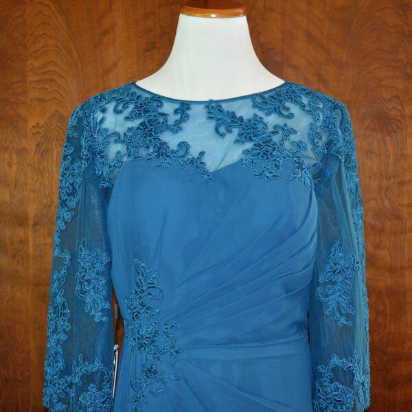 Teal Mother of the Bride Dress - Etsy