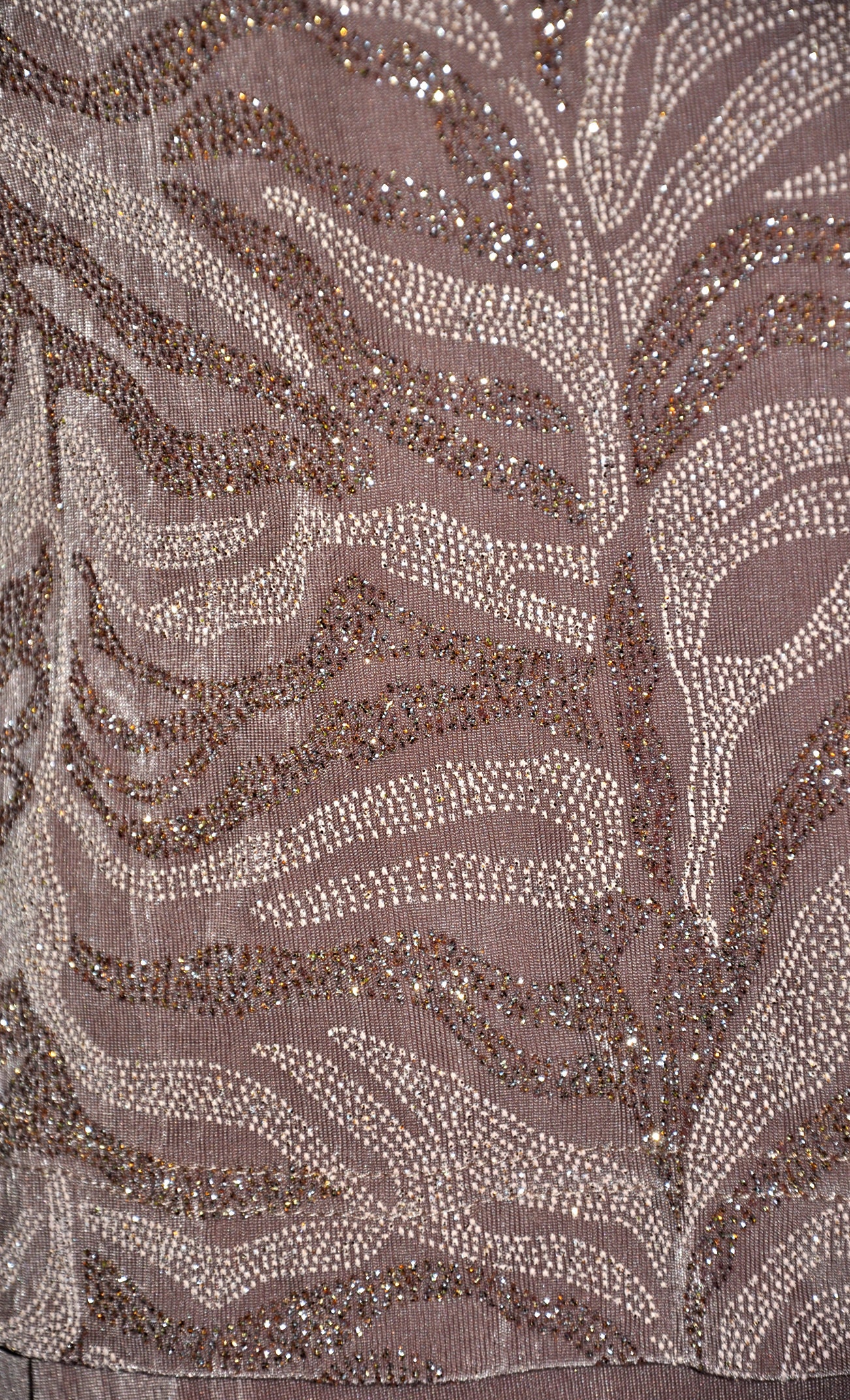 Vintage Jessica Howard Fawn Mother of the Bride Gown & Jacket, Beaded ...