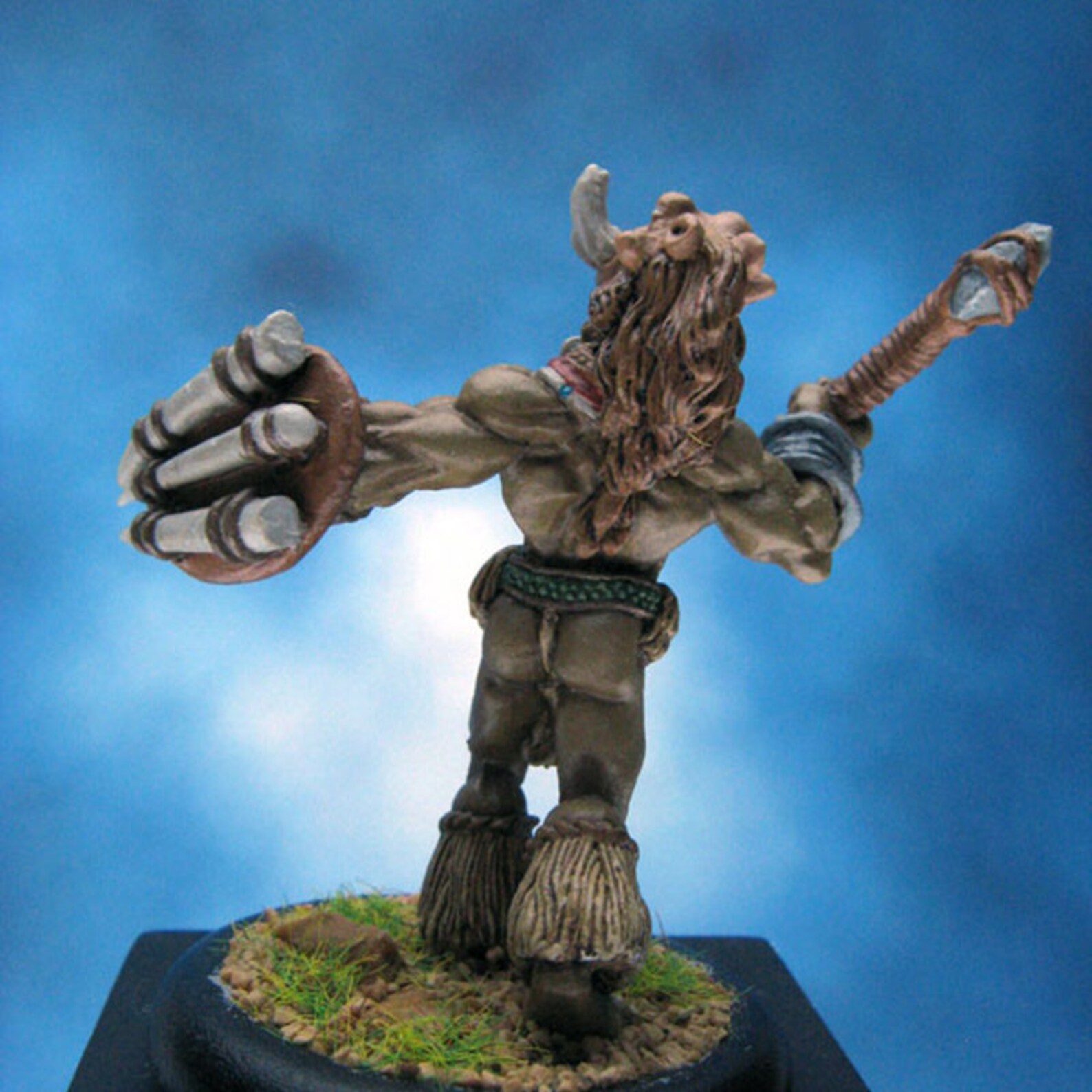 Painted Ral Partha Miniature Orc Champion | Etsy