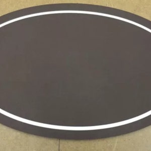 Oval House Number Sign Address Plaque 14x8.5" 1/4"king Colorcore Brown ...