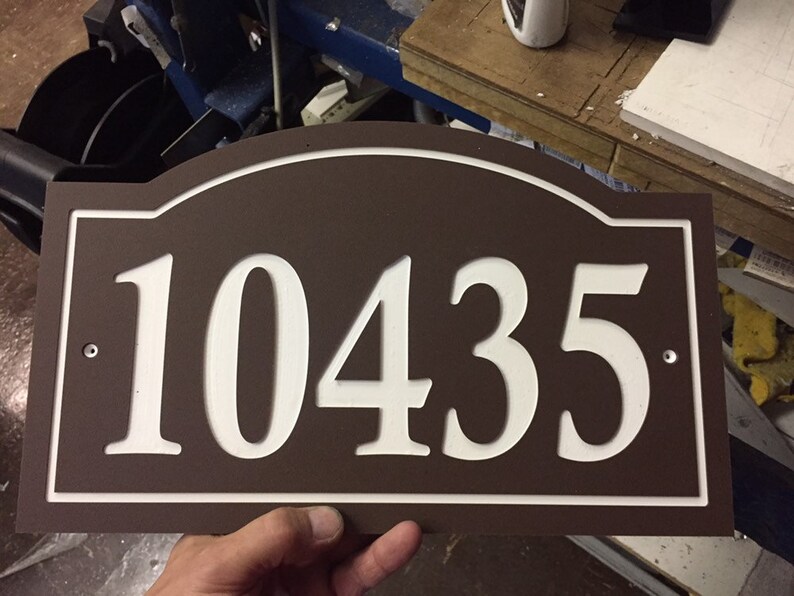 Arched House Number Sign Address Plaque 14x8.5 1/4 - Etsy