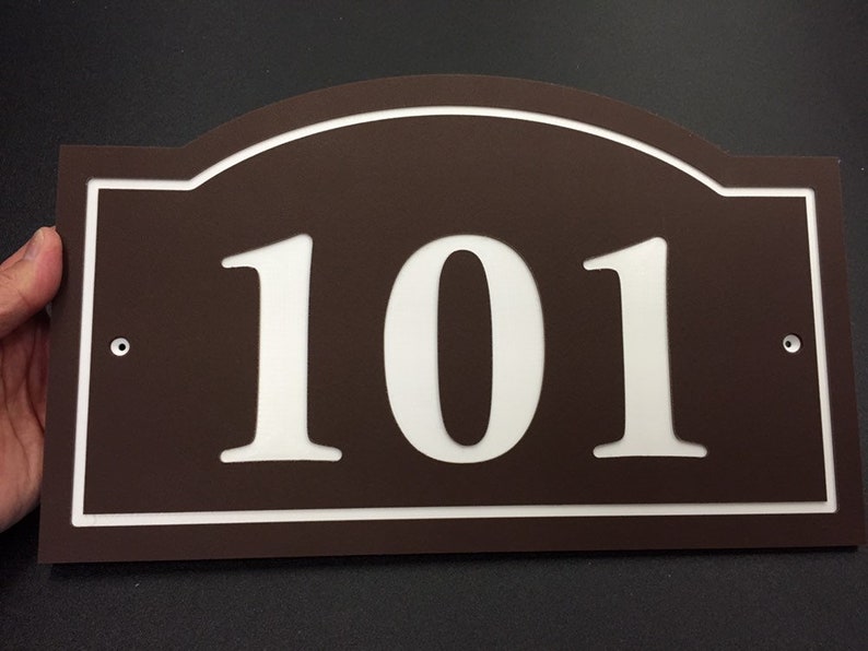 Arched House Number Sign Address Plaque 14x8.5 1/4 - Etsy