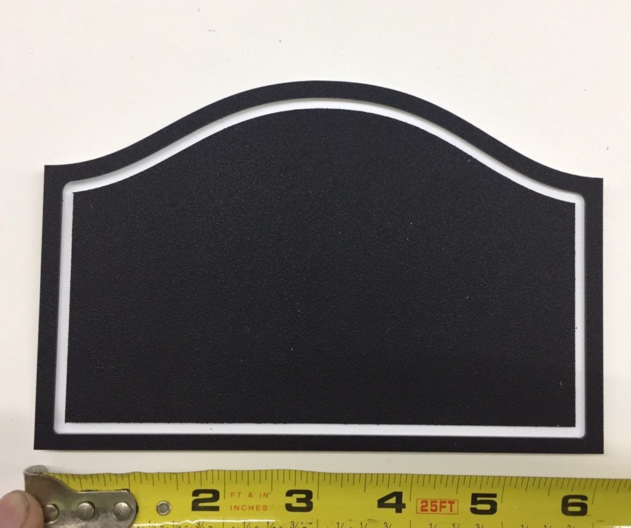 Small Arched House Number Sign Address Plaque 6.25x4.125" 1/4" King ...
