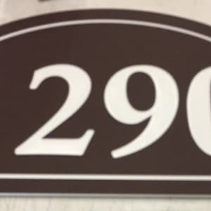 Arched House Number Sign Address Plaque 14x8.5" 1/4" King Colorcore ...