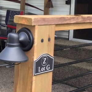 Small Arched House Number Sign Address Plaque 6.25x4.125" 1/4" King ...