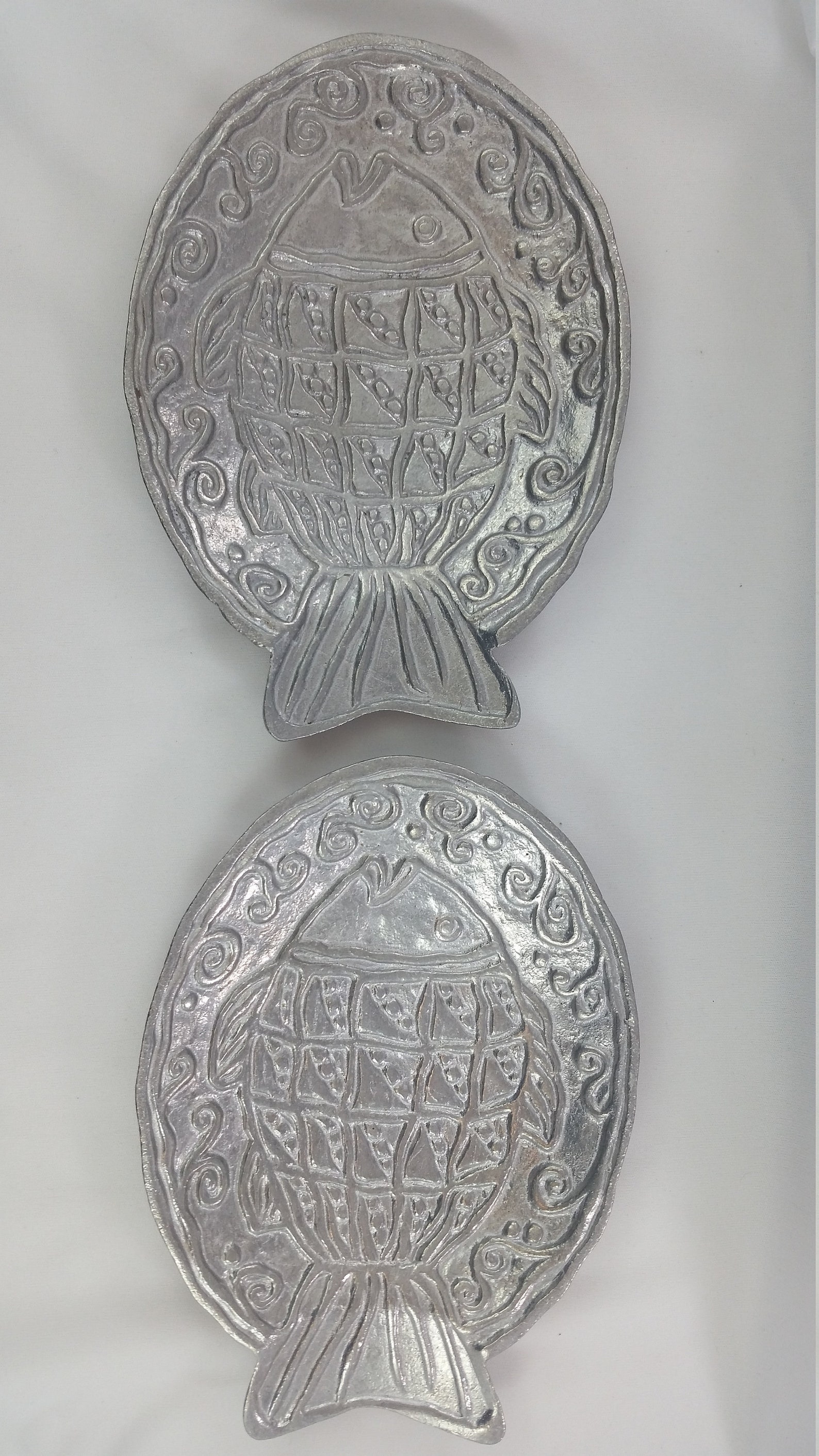 Pewter Display Tray Fish Detailed Design 7.5 X - Etsy