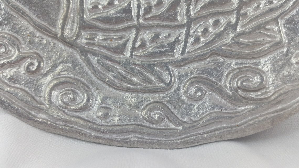 Pewter Display Tray Fish Detailed Design 7.5 X - Etsy