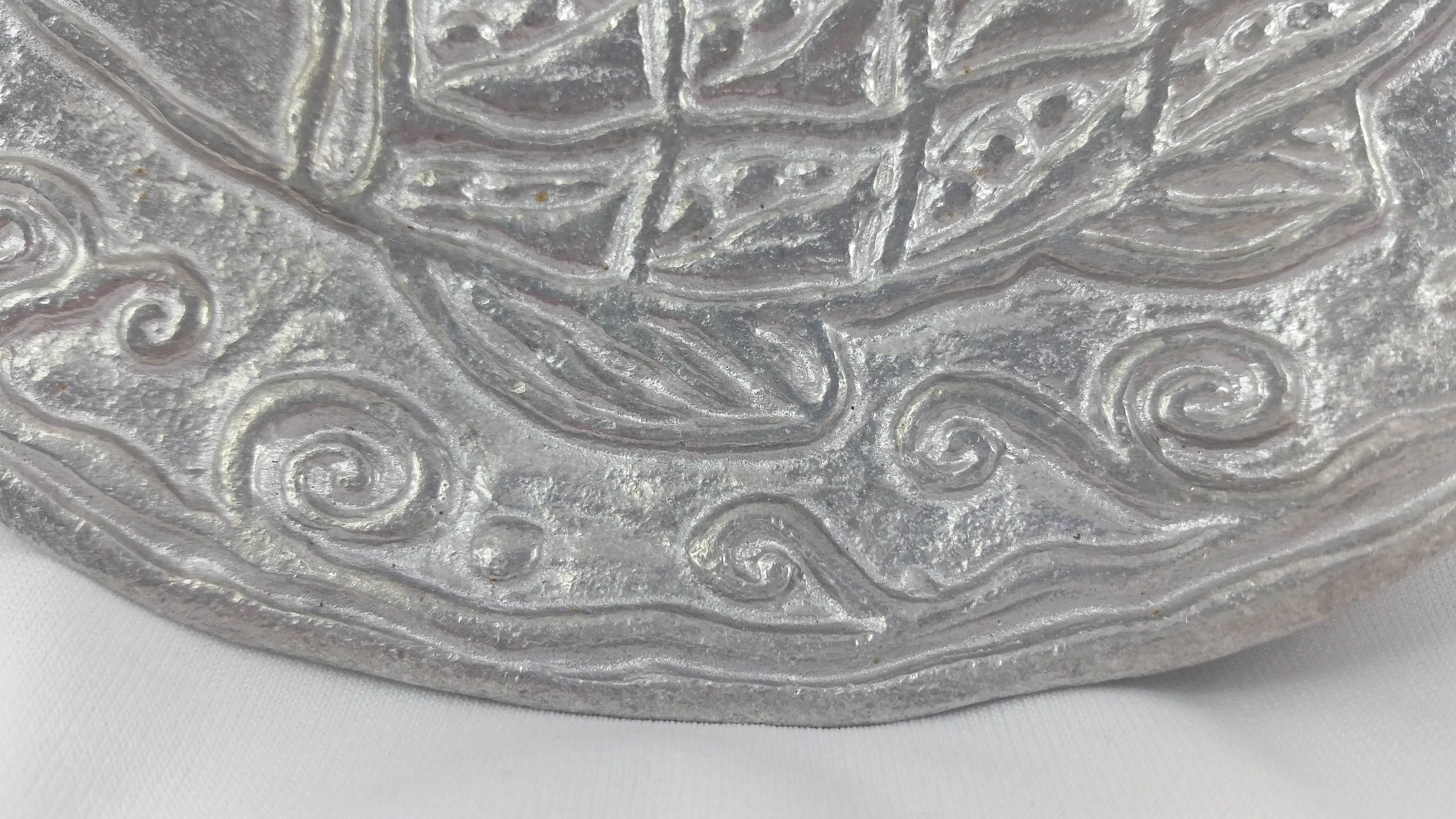 Pewter Display Tray Fish Detailed Design 7.5 X - Etsy
