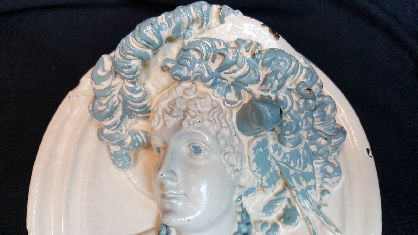ANTIQUE 3D Chalkware Plaster Victorian Women Wall Plaques Set - Etsy