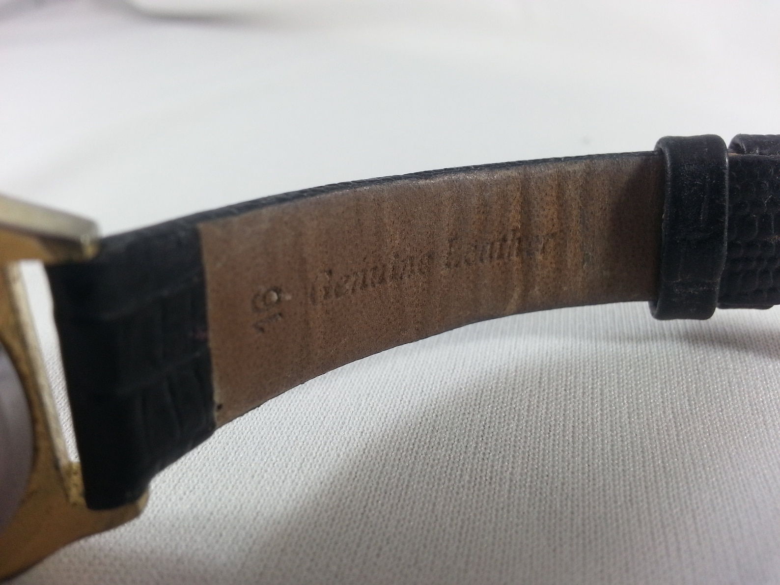 Vintage Leather Speidel Band Unitex Watch W/bezel Base Metal - Etsy