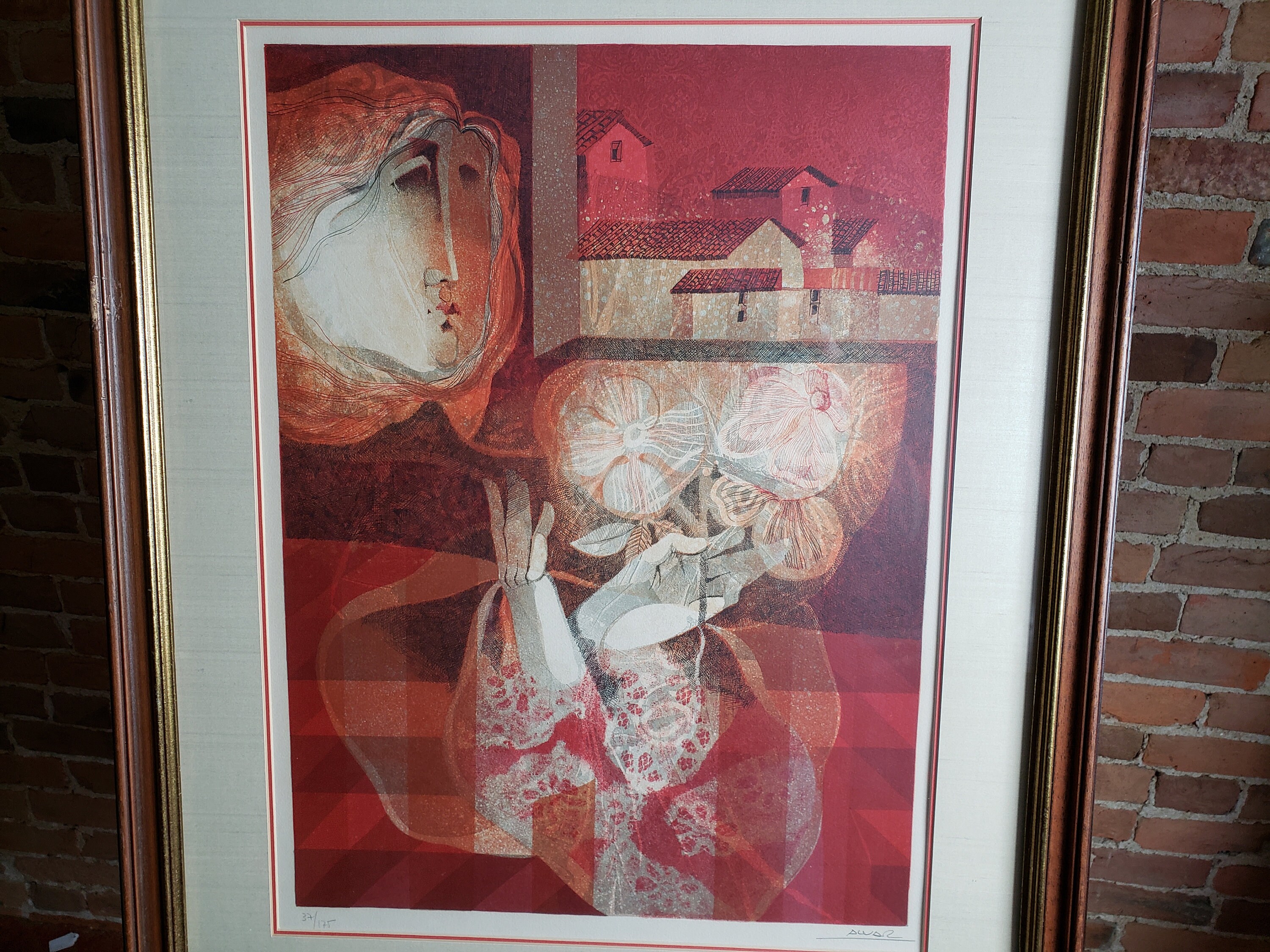 Sunol Alvar Women 2 Flowers Limited Edition Signed Lithograph | Etsy