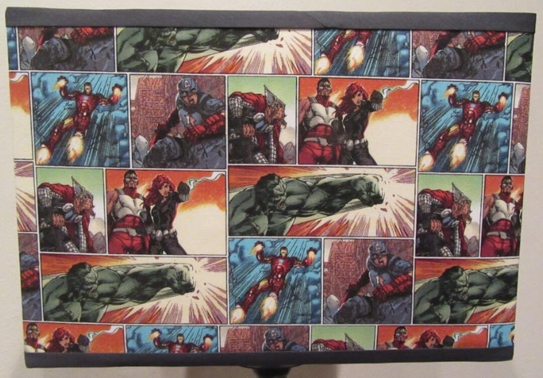 Marvel Avengers Comic Strip Fabric Lamp Shade - Etsy