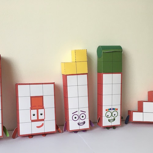Numberblocks 1-10 Printable Paper Toys / Origami Templates / - Etsy