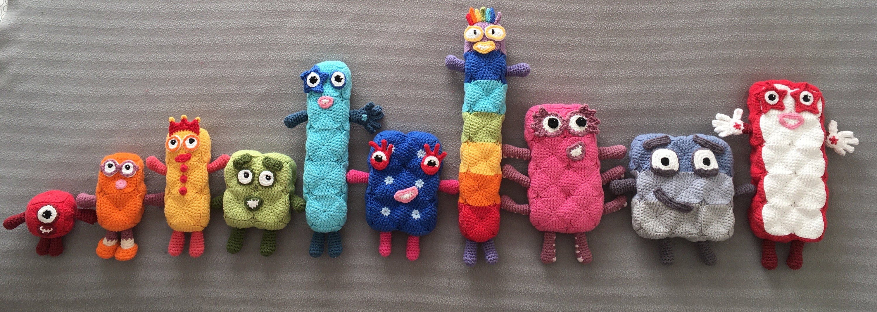Numberblocks 1-10 Crochet Pattern for soft toys US / RIGHT | Etsy