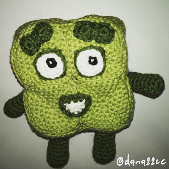 Numberblocks Number 4 PDF Crochet pattern for soft toy in US & | Etsy