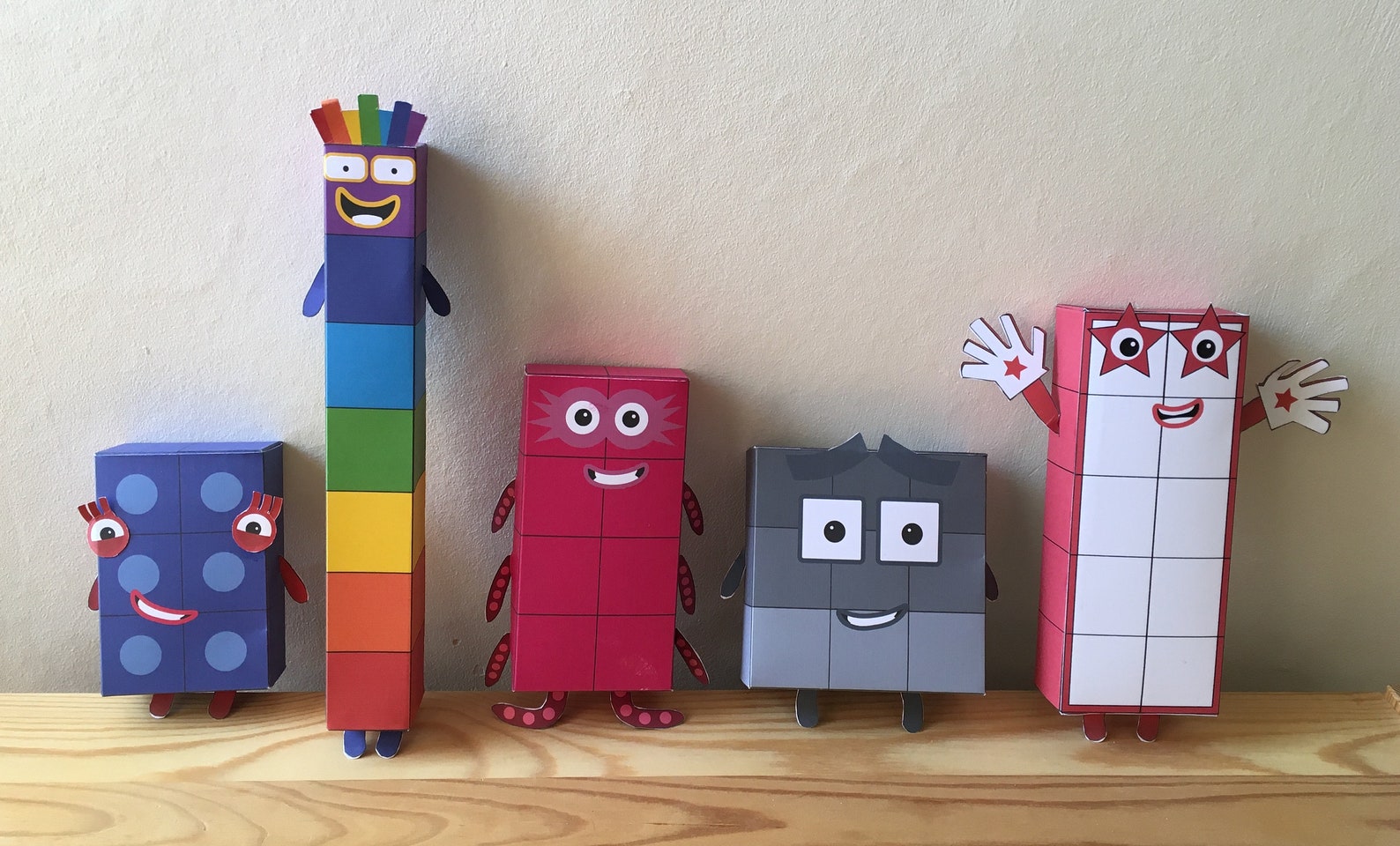 Numberblocks 1-10 Printable Paper Toys / Origami Templates / - Etsy