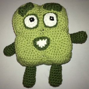 Numberblocks Number 4 PDF Crochet Pattern for Soft Toy in US & UK Terms ...