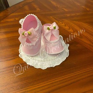 Fancy Shoe Cake Topper/ Unique Cake Topper/ Girl Baby Shoe/ Favorsshoe ...