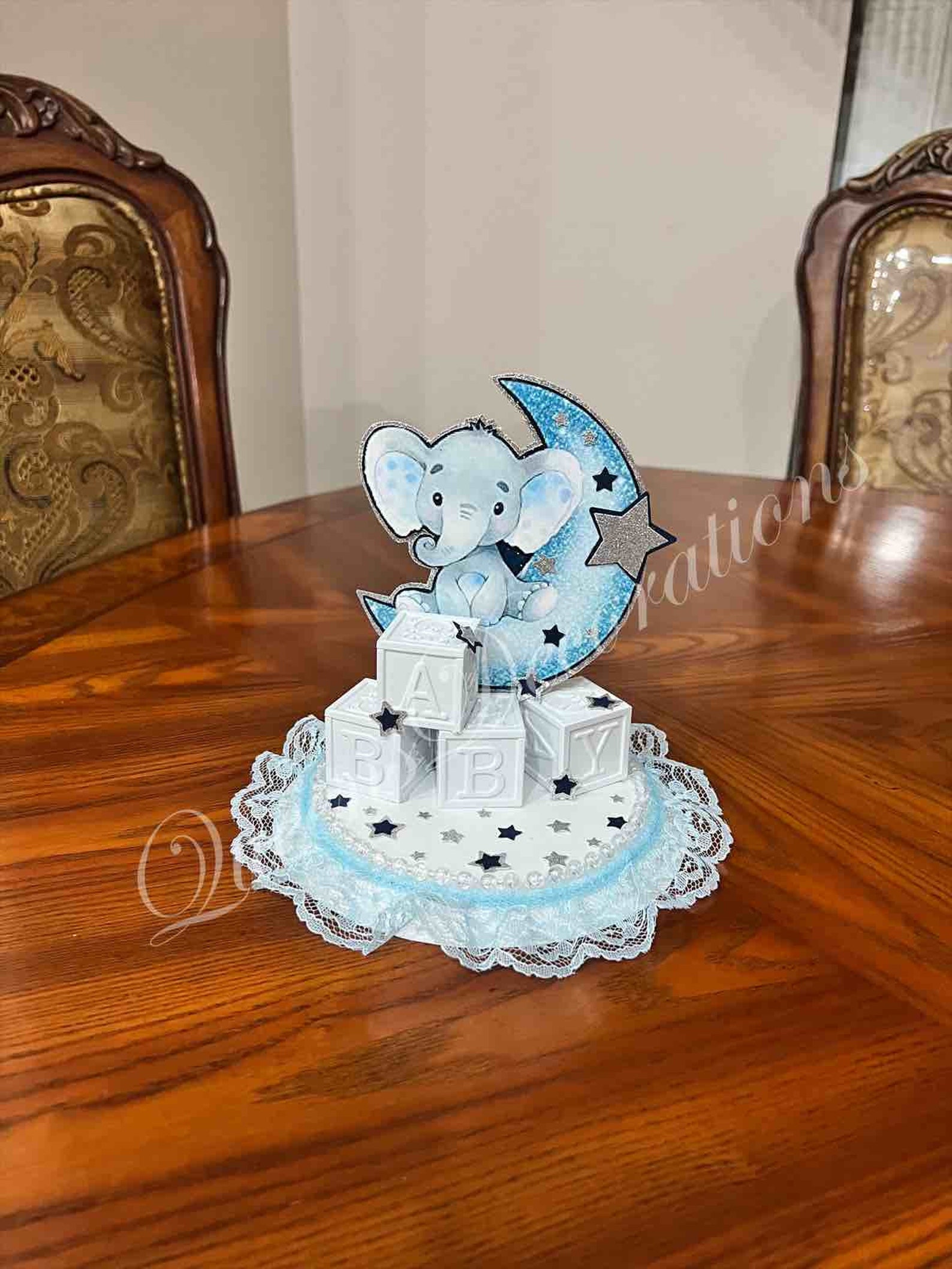 Twinkle Twinkle Little Star/elephant Cake Topper/ Centerpiece/ - Etsy