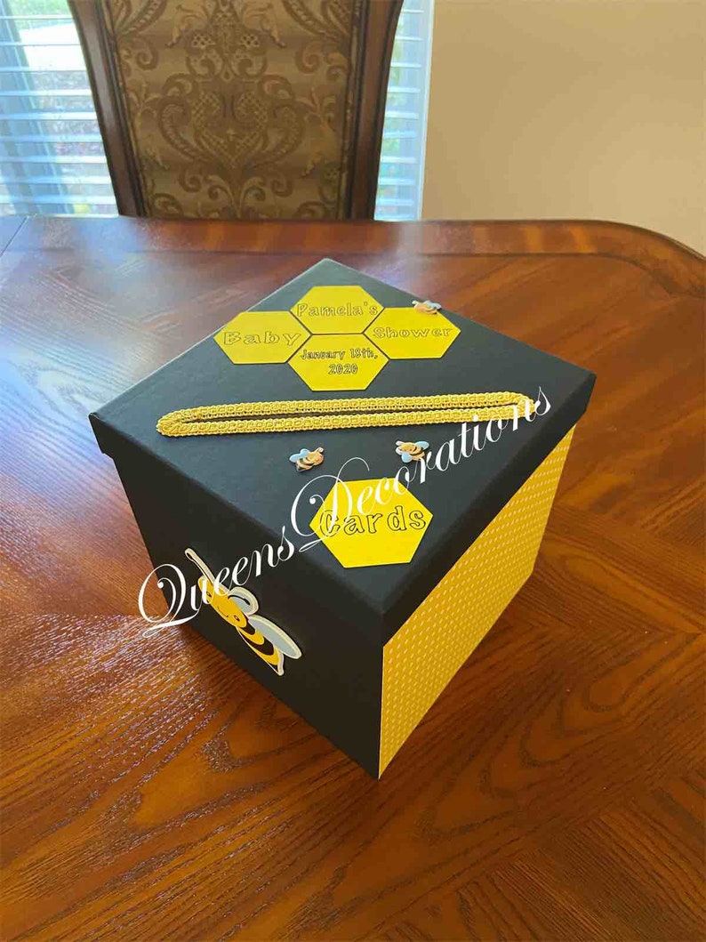 Bumble Bee Themed Card Box/ Baby Shower Favors/ Neutral Baby Shower ...