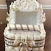 Elegant White and Gold Diaper Stroller/ Beautiful Baby Shower - Etsy