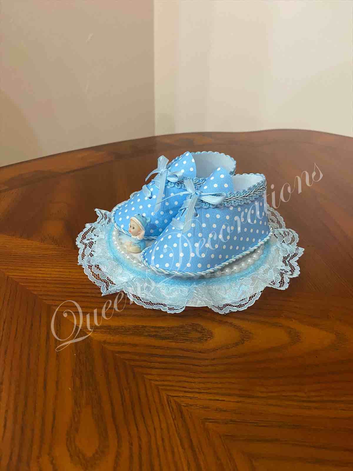 Cute Cake Topper/ Unique and Original Cake Topper/ Elegant Blue Shoes ...