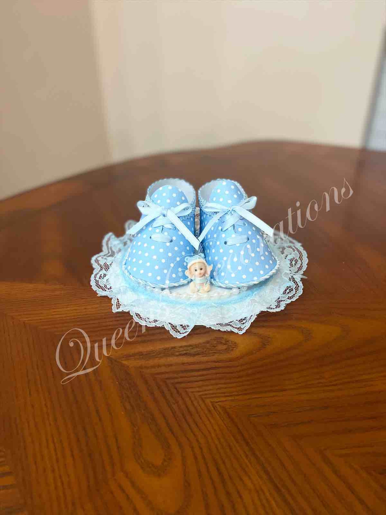 Cute Cake Topper/ Unique and Original Cake Topper/ Elegant Blue Shoes ...