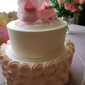 Unique Cake Topper/ Elegant Pink Shoes / Pink and Silver Shoes Cake ...