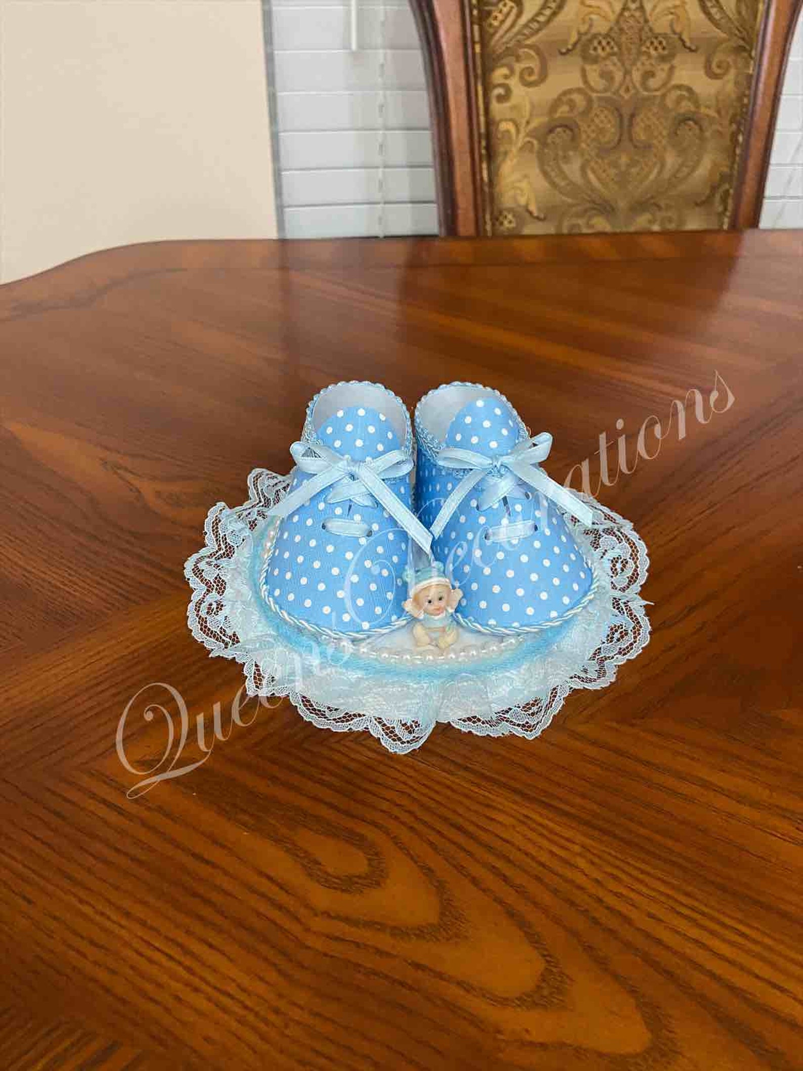 Cute Cake Topper/ Unique and Original Cake Topper/ Elegant Blue Shoes ...