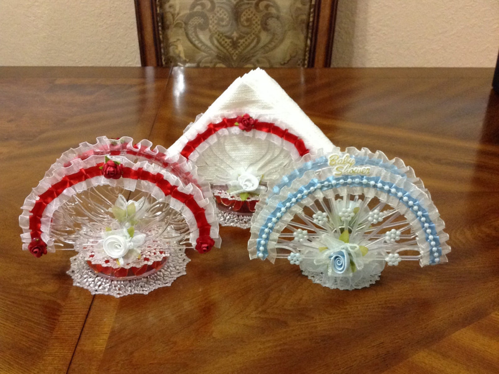 Plastic Party Napkin Holders Dozen / Elegant Napkin Base/ 1 Dozen ...