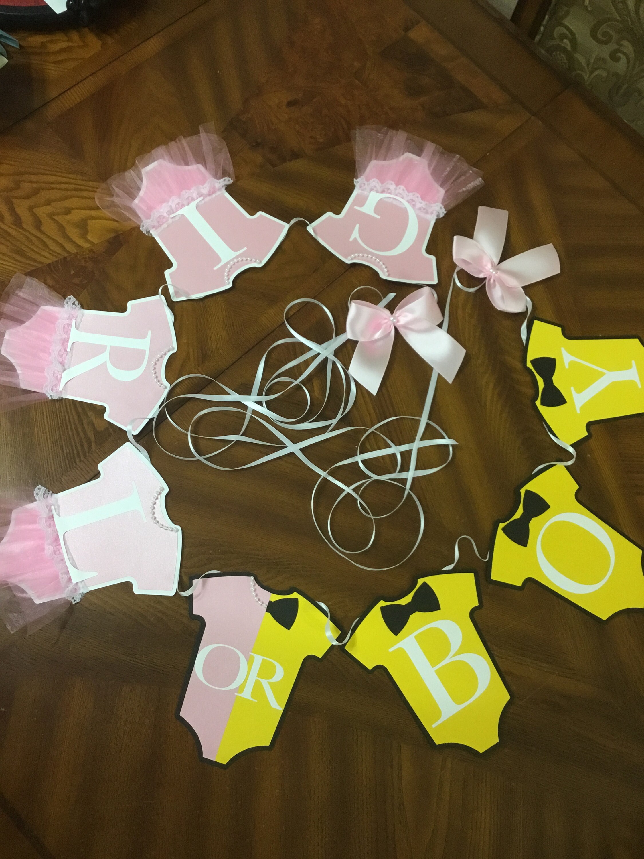 Gender Reveal Party/ Girl or Boy Gender Reveal Party Banner/ - Etsy