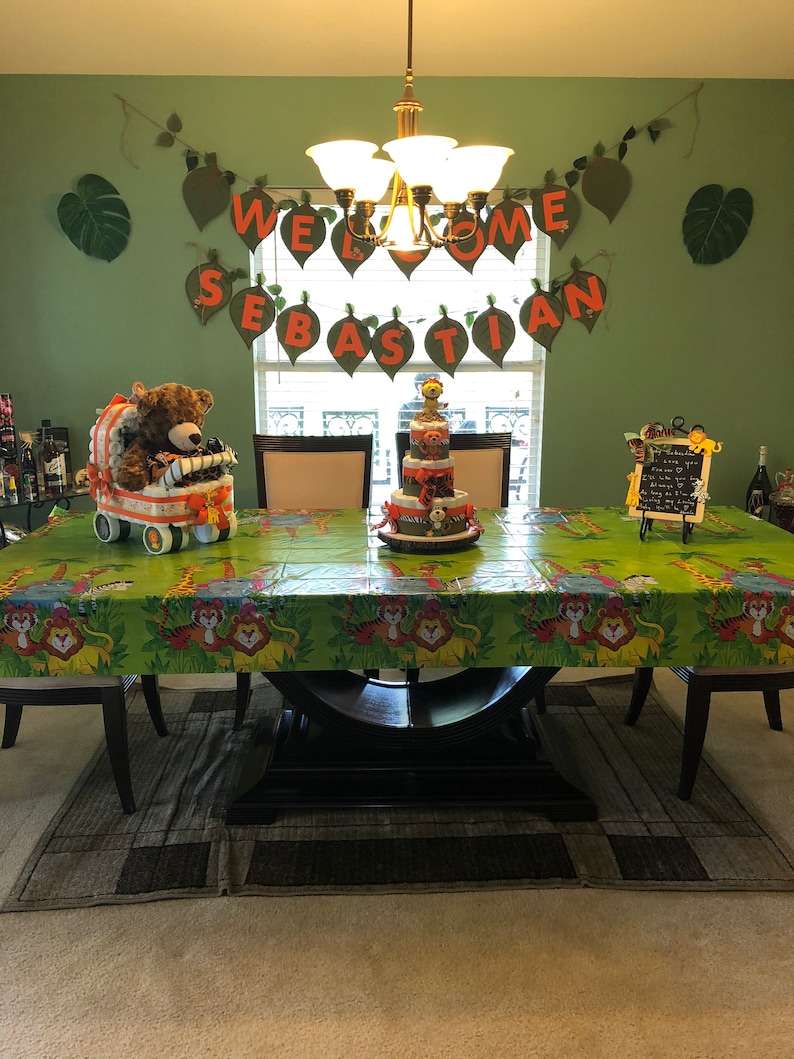 Safari Banner/Safari Baby Shower Welcome Banner/Boy Baby | Etsy