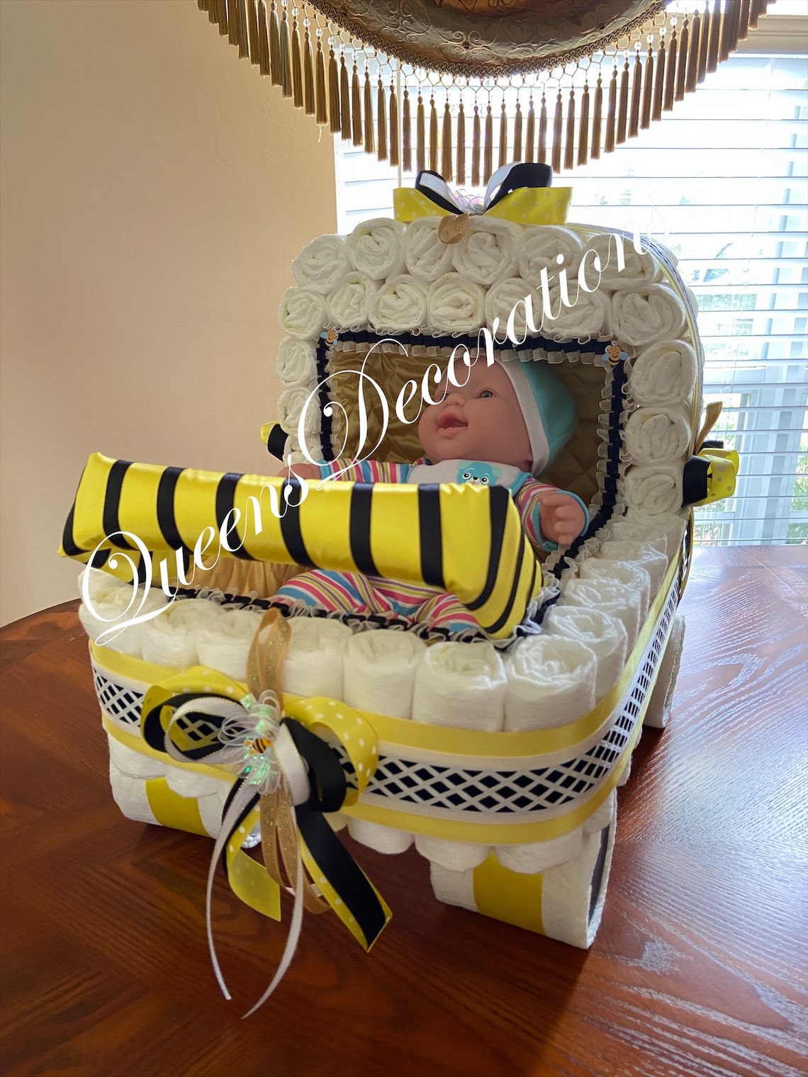 Bumple Bee Diaper Stroller/ Bee Baby Shower Theme / Neutral | Etsy