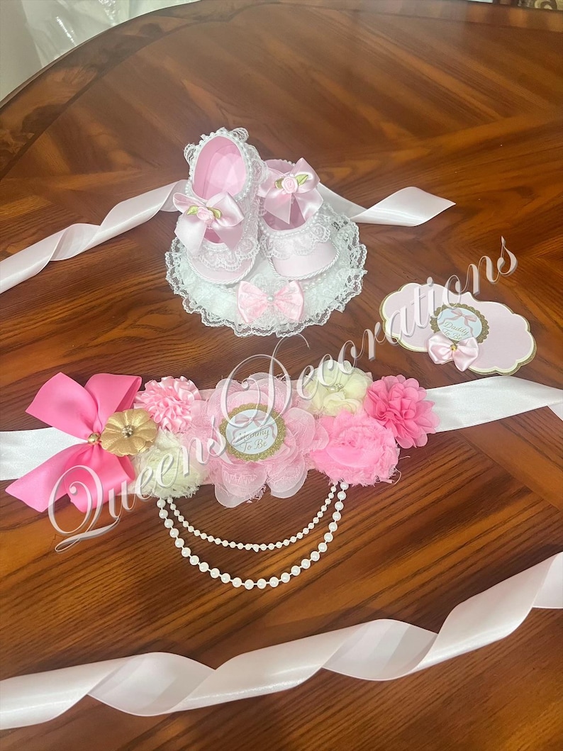 Fancy Shoe Cake Topper/ Unique Cake Topper/ Girl Baby Shoe/ Favorsshoe ...