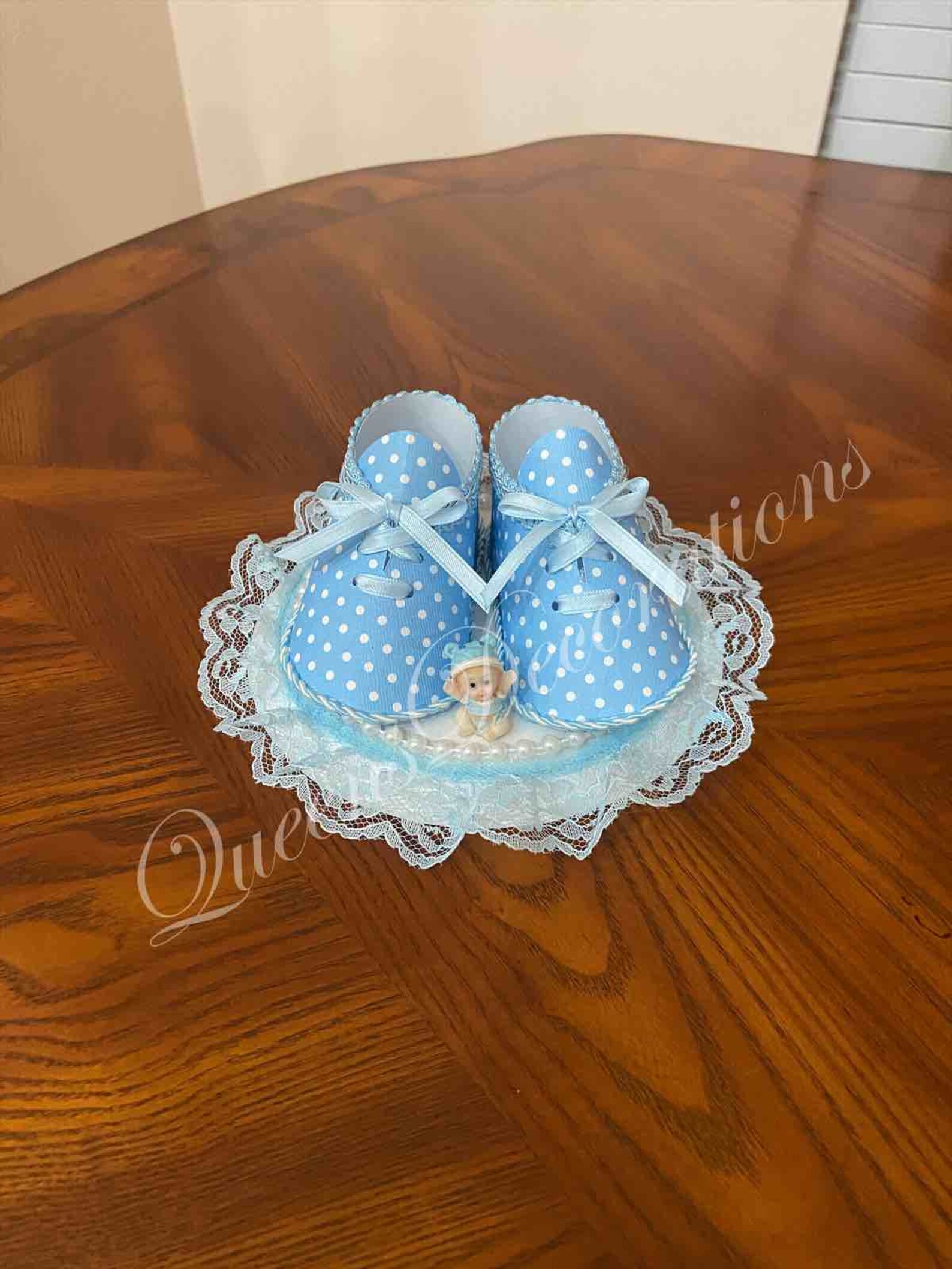 Cute Cake Topper/ Unique and Original Cake Topper/ Elegant Blue Shoes ...