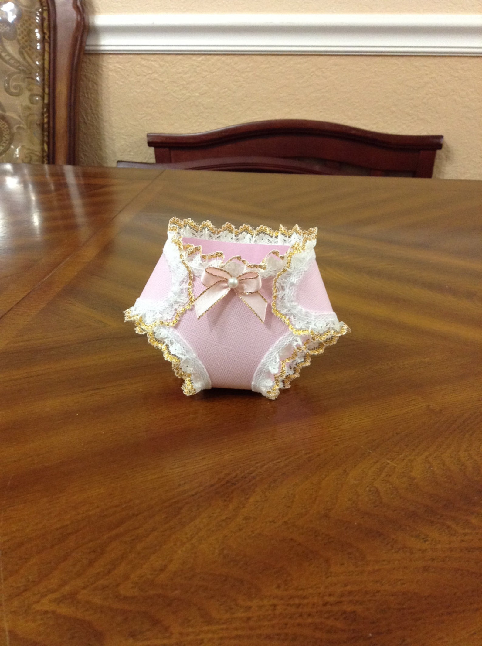 Elegant Diaper Favors/ Set of 10 Favors Pink and Gold/ Girl - Etsy