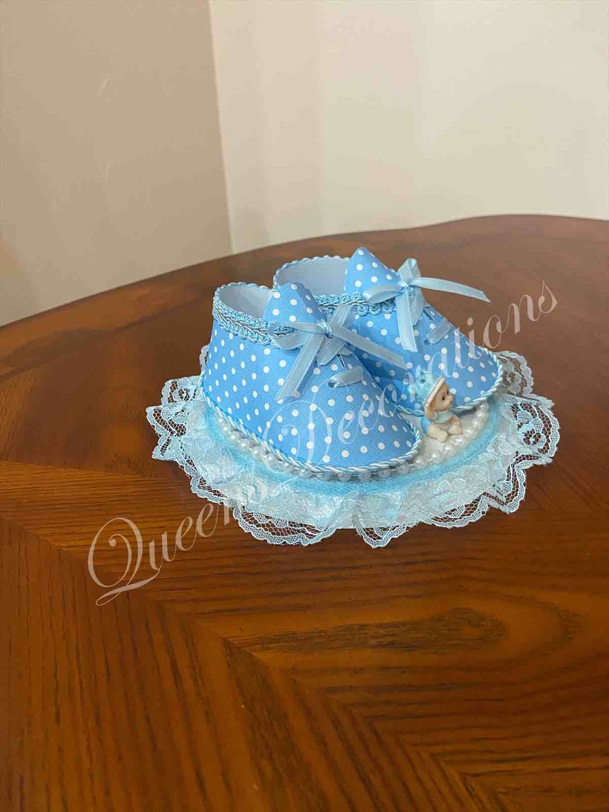 Cute Cake Topper/ Unique and Original Cake Topper/ Elegant Blue Shoes ...
