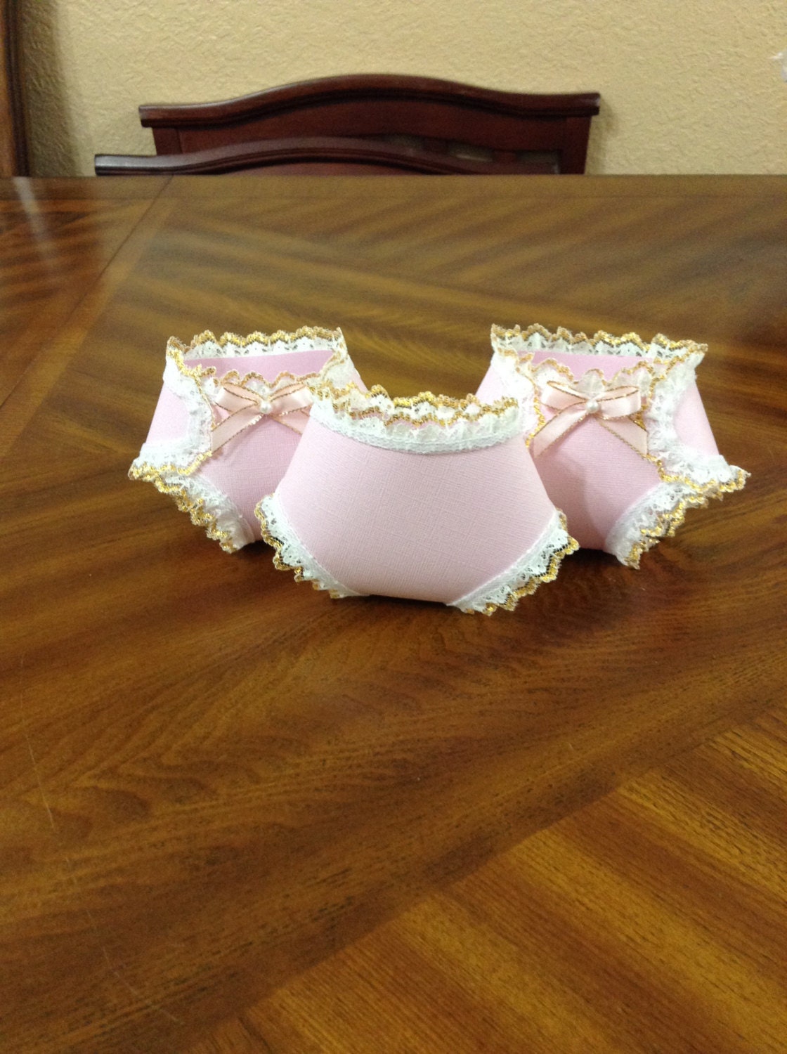 Elegant Diaper Favors/ Set of 10 Favors Pink and Gold/ Girl - Etsy